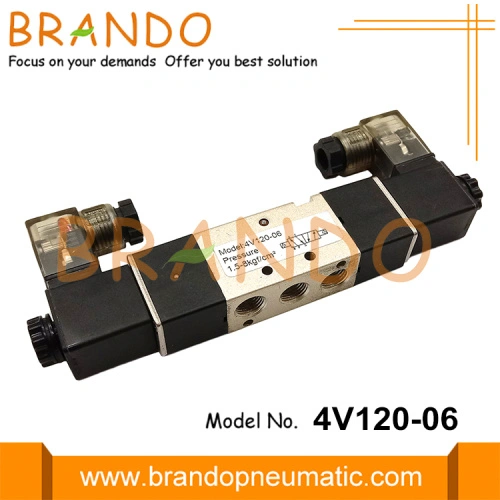 4V120-06 1/8'' Pneumatic Directional Double Coil Solenoid Valve China Manufacturers Suppliers ...